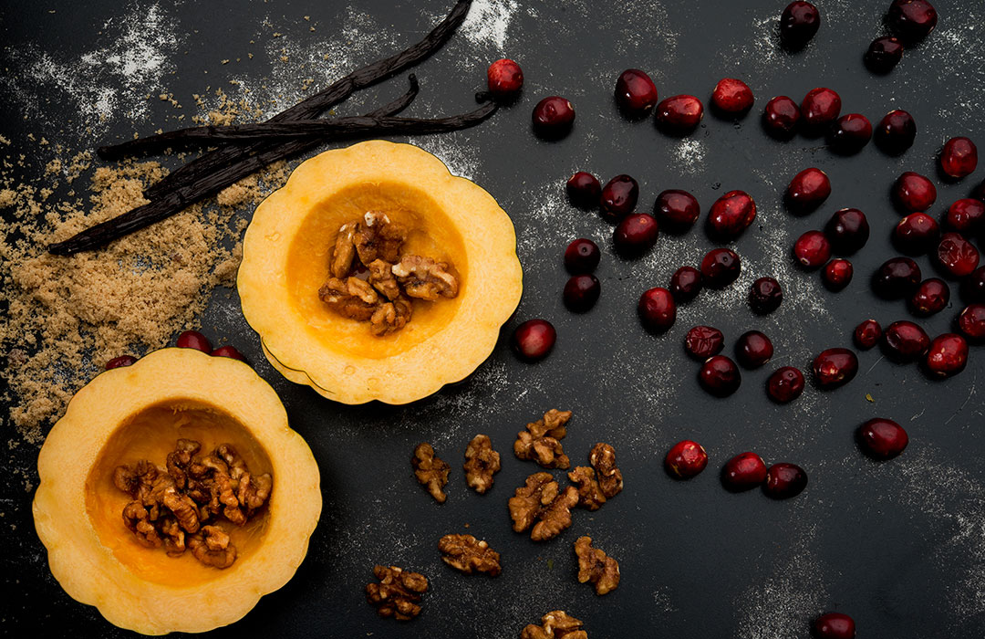 Roasted Stuffed Acorn Squash Recipe with Vanilla | Beanilla